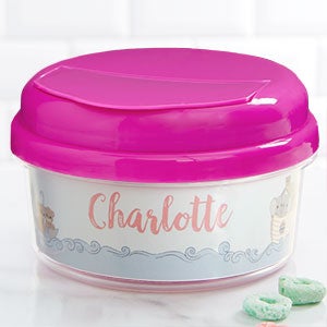 Precious Moments® Noah's Ark Personalized Snack Cup - Pink