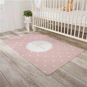 Simple & Sweet Personalized Baby Girl Nursery Area Rug - 30x48
