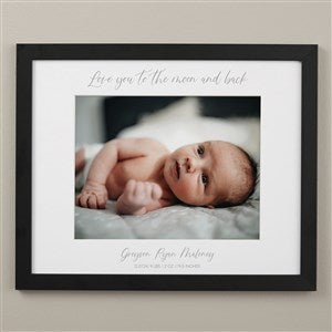 New Baby Personalized Matted Frame - 16x20 Horizontal