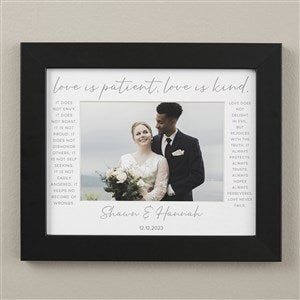 Love Is Patient Personalized Horizontal Matted Frame 8x10