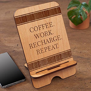 Create Your Own Personalized Natural Wooden Phone Stand