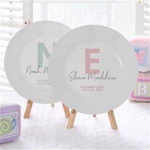 Simple and Sweet Personalized Baby Plate
