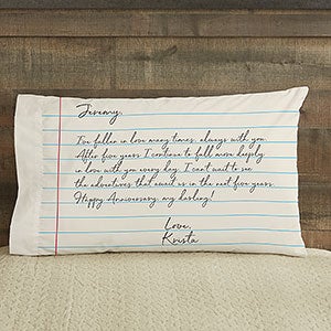Love Letter Personalized Pillowcase