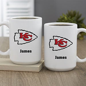 NFL Kansas City Chiefs Personalized Coffee Mug 15oz White