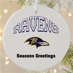 NFL Baltimore Ravens Personalized Ornament - 1 Sided Matte
