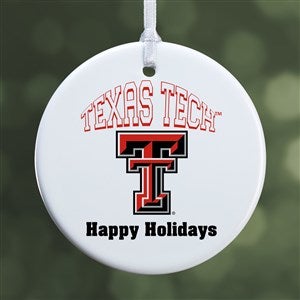 NCAA Texas Tech Red Raiders Personalized Ornament - 1 Sided Glossy