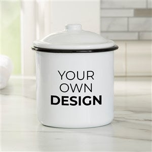 Design Your Own Personalized Small Enamel Canister