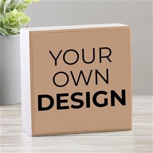 Design Your Own Personalized Shelf Block- Tan