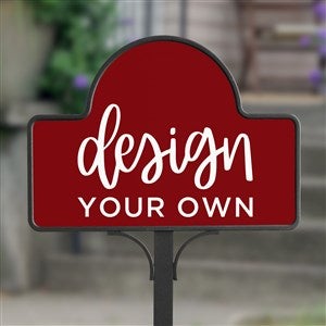 Design Your Own Personalized Magnetic Garden Sign- Burgundy