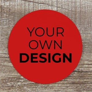 Design Your Own Personalized Paper Coasters- Red