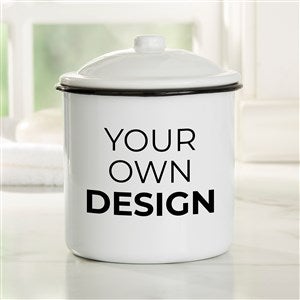 Design Your Own Personalized Medium Enamel Canister