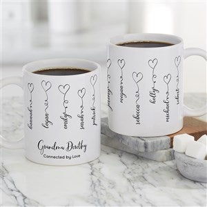 Connected By Love Personalized Coffee Mug 11 oz White