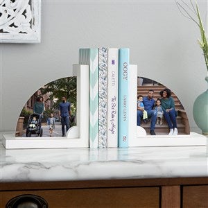 Photo Personalized Wooden Bookends