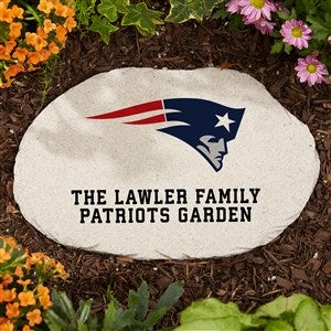 NFL New England Patriots Personalized Round Garden Stone