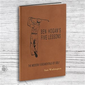 Ben Hogan Five Lessons Personalized Leather Book