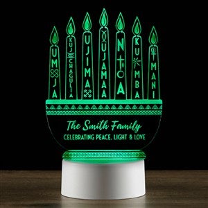 Kwanzaa Kinara Personalized LED Sign
