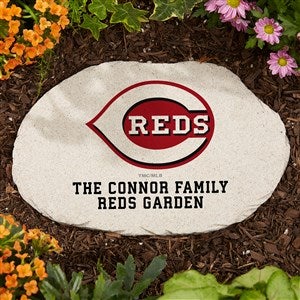 MLB Cincinnati Reds Personalized Round Garden Stone