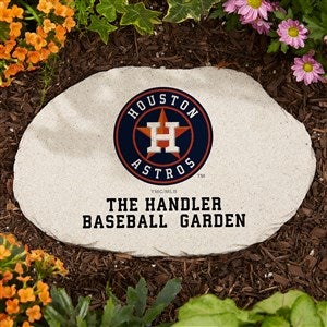 MLB Houston Astros Personalized Round Garden Stone