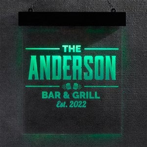 Custom Light Up LED Sign - The Bar