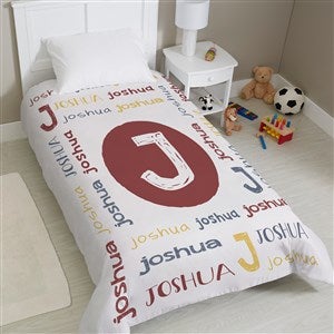 Youthful Name Personalized Duvet Cover - Twin 68x88