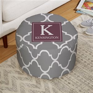 Custom Pattern Personalized Round Ottoman