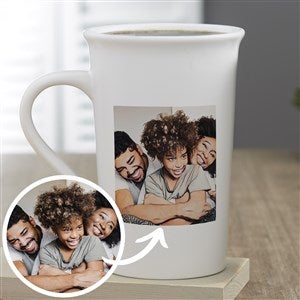 Cartoon Yourself Personalized Photo Latte Mug 16 oz.- White