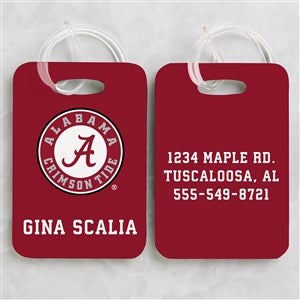 NCAA Alabama Crimson Tide Personalized Luggage Tag 2 Pc Set