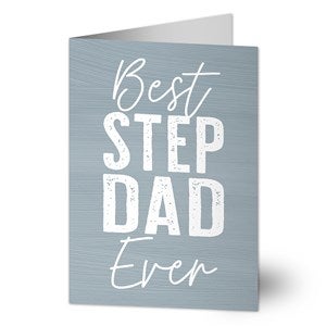 Best Step Dad Personalized Greeting Card