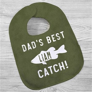 Reel Cool Like Dad Personalized Baby Bibs