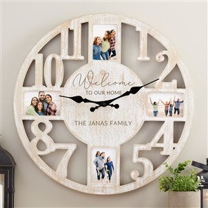 Entryway Collection Personalized Picture Frame Wall Clock