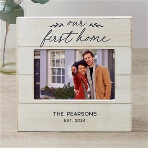 Our First Home Personalized Shiplap Frame