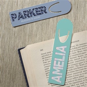 Pop Pattern Personalized Bookmark Set