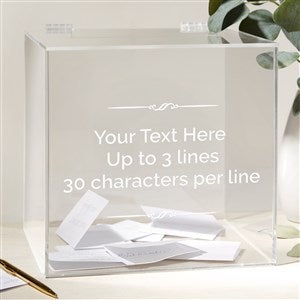 Write Your Own Personalized Acrylic Card Box