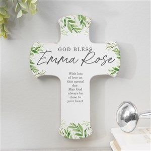 Botanical Baby Personalized Wall Cross