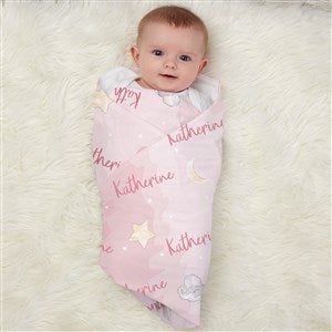 Baby Elephant Personalized Receiving Blanket
