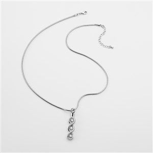 Engraved Jeweled Infinity Pet Memorial Urn Necklace
