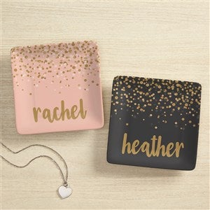 Sparkling Name Personalized Ring Dish
