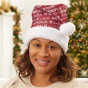 Snowflake Family Personalized Santa Hat