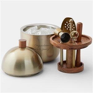 Engraved Lenox Gold Milestone Bar Set