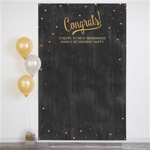 Congratulations Personalized Party Photo Backdrop