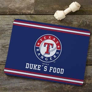 MLB Texas Rangers Personalized Pet Food Mat