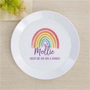 Watercolor Brights Personalized Kids Plates