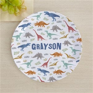 Dinosaur World Personalized Kids Plate