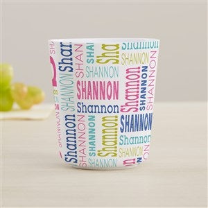 Repeating Name Personalized Kids Cup