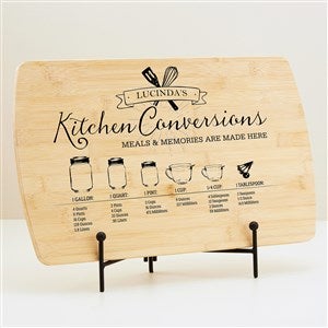Kitchen Conversions Personalized Wood Cutting Board