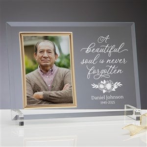 Beautiful Soul Engraved Glass Memorial Frame