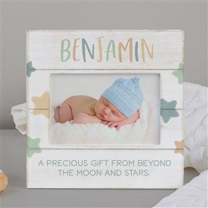 Personalized Baby Shiplap Frame - Hi Little One
