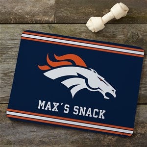 NFL Denver Broncos Personalized Pet Food Mat