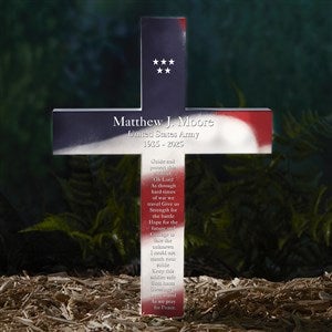 Soldiers Prayer Personalized Solar Outdoor Garden Stake