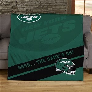 NFL Corner Logo New York Jets Personalized Blankets